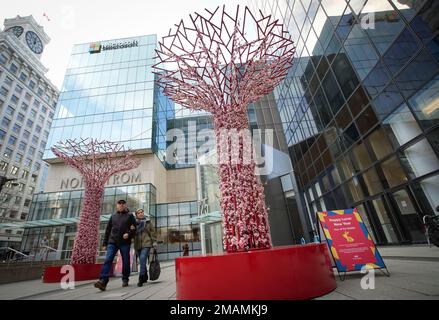Vancouver, Canada. 19th Jan, 2023. Telus Corporation headquarters is ...