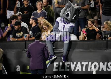 TCU mascot Superfrog in the second half of a second-round college ...