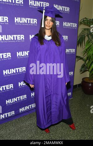 Model and author Emily Ratajkowski delivers the commencement speech at ...