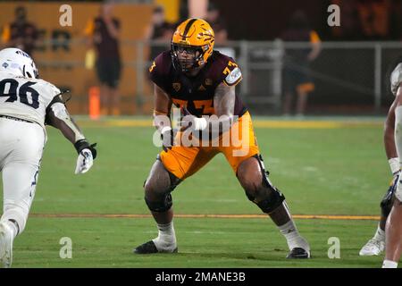 Arizona State offensive lineman Isaia Glass (73) in the first half ...