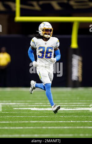Los Angeles Chargers cornerback Ja'Sir Taylor (36) plays against the ...
