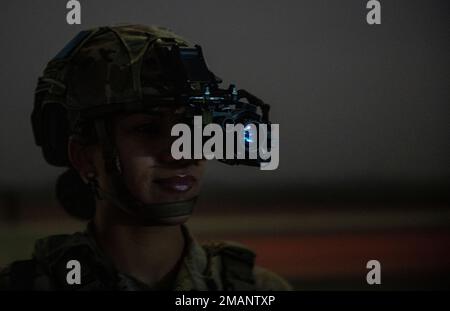 Airman provides security during combat operations Stock Photo - Alamy
