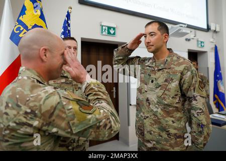 U.S. Air Force Col. Justin Dupuis, commander of the 4th Air Support ...