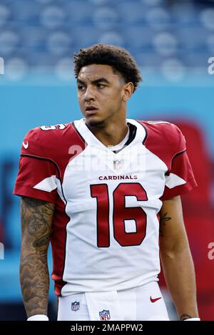 Tennessee quarterback Jarrett Guarantano (2) is seen during warmups ...
