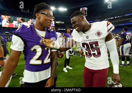 Baltimore Ravens cornerback Damarion Williams (22) in action during the ...