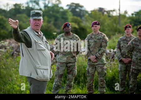 Soldiers of the XVIII Airborne Corps participate in a staff ride to ...