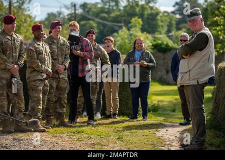 Soldiers of the XVIII Airborne Corps participate in a staff ride to ...