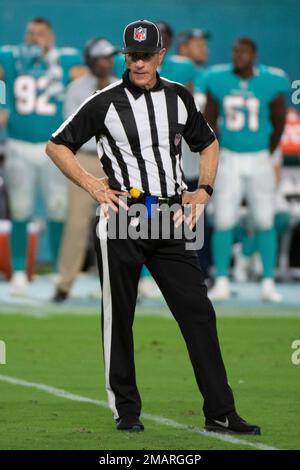 NFL Umpire Alan Eck stands on the field during an NFL football game ...