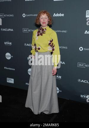 Writer Katy Wright-Mead poses at the "Sometimes I Think About Dying" premiere during the 2023 ...