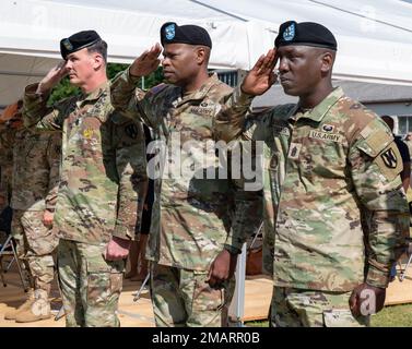 Command Sgt. Maj. Kofie Primus, senior enlisted advisor of the 21st Theater Sustainment Command ...