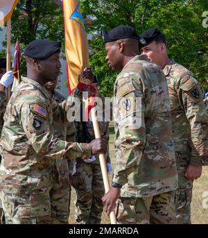 Command Sgt. Maj. Kofie Primus, senior enlisted advisor of the 21st Theater Sustainment Command ...