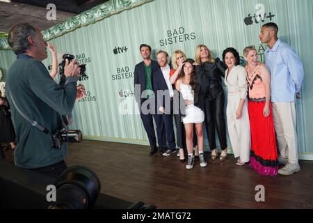 Saise Quinn and Sarah Greene pose for photographers upon arrival for ...