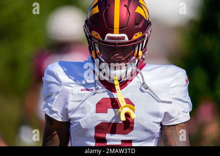 Washington Commanders wide receiver Dyami Brown catches the ball during ...