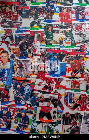 Calgary, Alberta - January 12, 2023: Vintage national hockey league ...