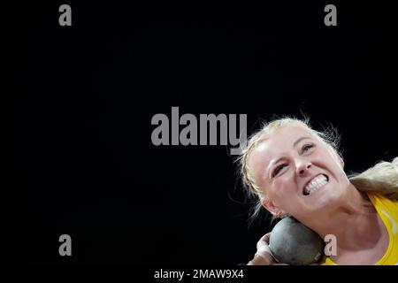 Axelina Johansson (Sweden). Shot Put. European Championships Munich ...
