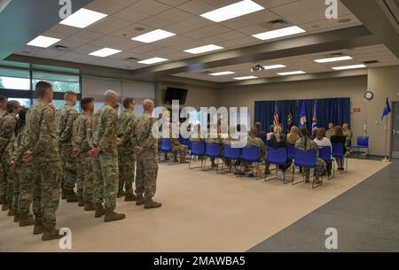 Maj. John Wilkinson addresses members of the 110th Wing for the first ...