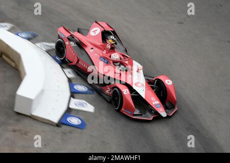 Avalanche Andretti Formula E's driver Jake Dennis arrives for the ...