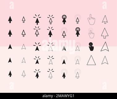 cursor logo stock vektor template Stock Vector Image & Art - Alamy