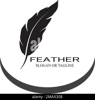 quill art logo vektor template Stock Vector Image & Art - Alamy