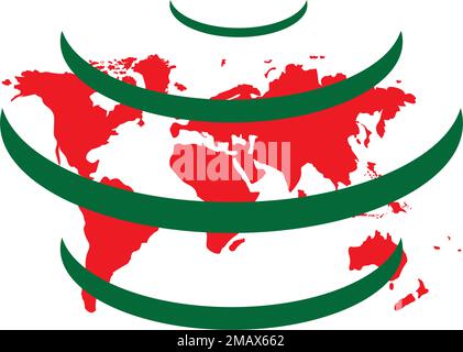 world map logo vektor template Stock Vector Image & Art - Alamy