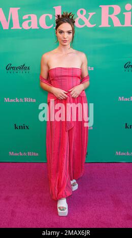 Addie Weyrich arrives at the premiere of "Mack & Rita" on Wednesday ...