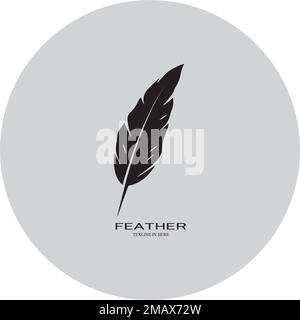 quill art logo vektor template Stock Vector Image & Art - Alamy