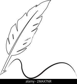 feather logo icon vektor illustration design Stock Vector Image & Art ...