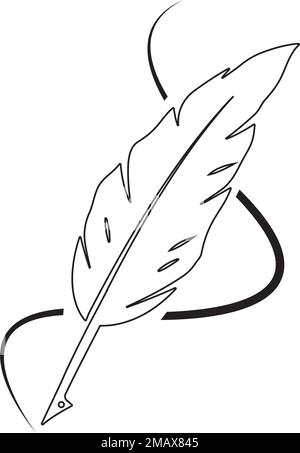 feather logo icon vektor illustration design Stock Vector Image & Art ...
