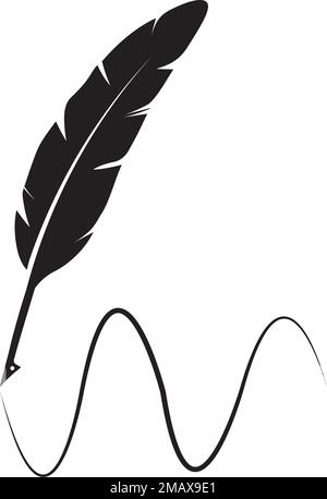 feather logo icon vektor illustration design Stock Vector Image & Art ...