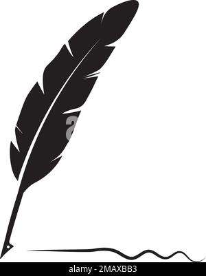 feather logo icon vektor illustration design Stock Vector Image & Art ...
