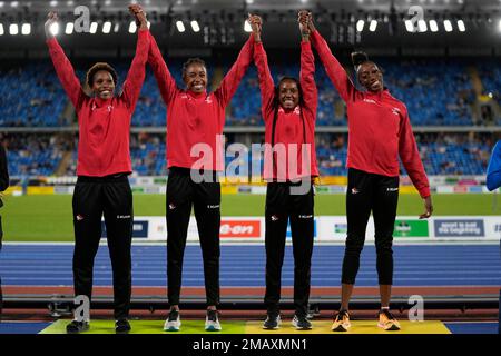 Team Canada's Kyra Constantine, Micha Powell Aiyanna Stiverne and ...