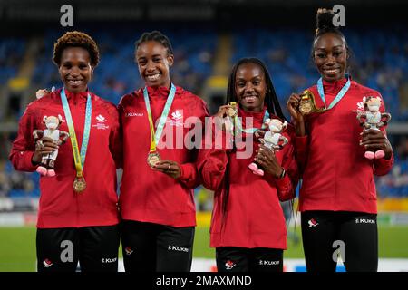 Team Canada's Kyra Constantine, Micha Powell Aiyanna Stiverne and ...