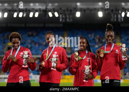 Team Canada's Kyra Constantine, Micha Powell Aiyanna Stiverne and ...