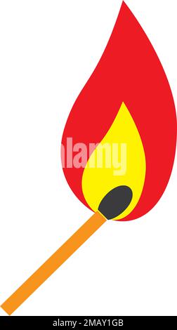 stem matches logo stock illustration design Stock Vector Image & Art ...