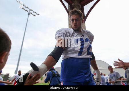 Buffalo Bills offensive lineman Tommy Doyle (72) during the NFL ...