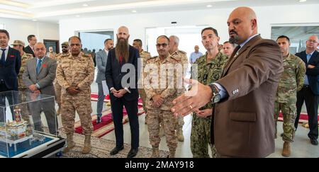 Charge d’Affaires, U.S. Embassy Kuwait, James Holtsnider, speaks with ...