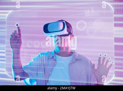 AR virtual screen dashboard with project management with icons of scheduling, budgeting ...
