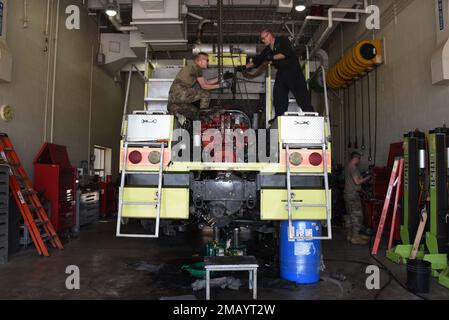 185th Air Refueling Wing vehicle mechanic Technical Sgt. Jason Lammers ...