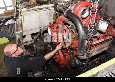 185th Air Refueling Wing vehicle mechanic Technical Sgt. Jason Lammers ...