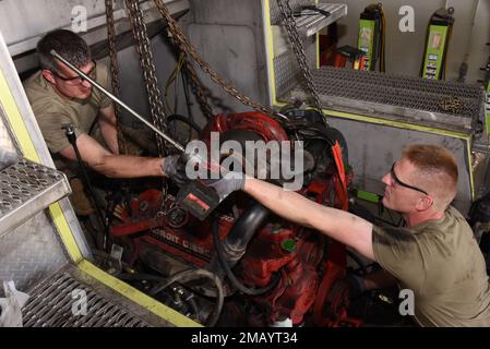 185th Air Refueling Wing vehicle mechanics Technical Sgt. Jason Lammers ...