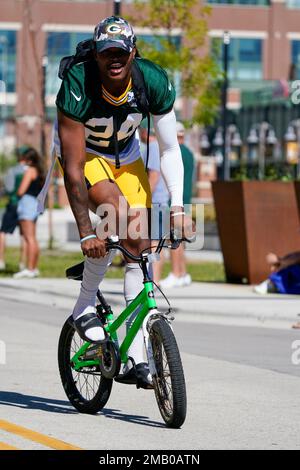 Green Bay Packers' Tariq Carpenter in action during an NFL football ...