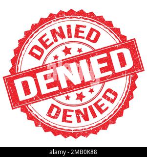 DENIED text written on red rectangle stamp sign Stock Photo - Alamy