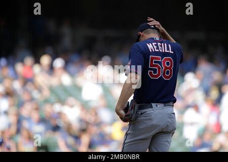 Minnesota Twins' Trevor Megill pitches to the Toronto Blue Jays during ...