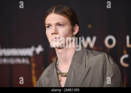 Chase Liefeld arrives at the premiere of "Wolf Pack" on Thursday Jan ...