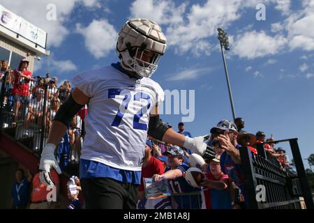 Buffalo Bills offensive lineman Tommy Doyle (72) during the NFL ...