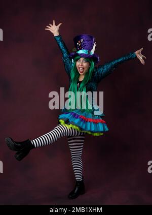 Kaleigh Kailani, from Los Angeles, poses for a portrait dressed as the ...