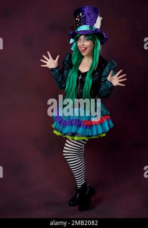 Kaleigh Kailani, from Los Angeles, poses for a portrait dressed as the ...