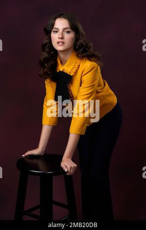 Fina Strazza poses for a portrait to promote the television series ...