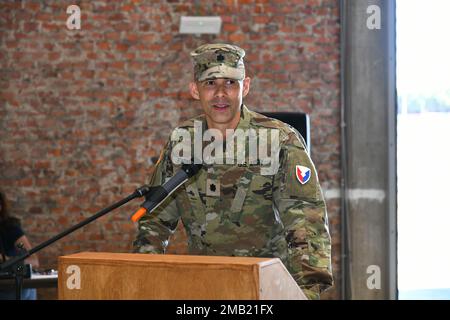 Lt. Col. Miguel A. Flores Rivera, outgoing Commander Army Fields ...