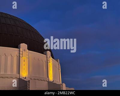 Low angle shot of Griffith Observatory in Los Angeles, Hollywood ...